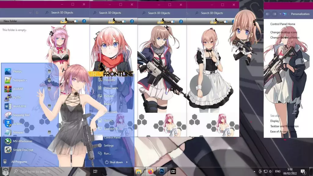 Тема Аниме звезды для Windows 10 скачать на VSThemes.org