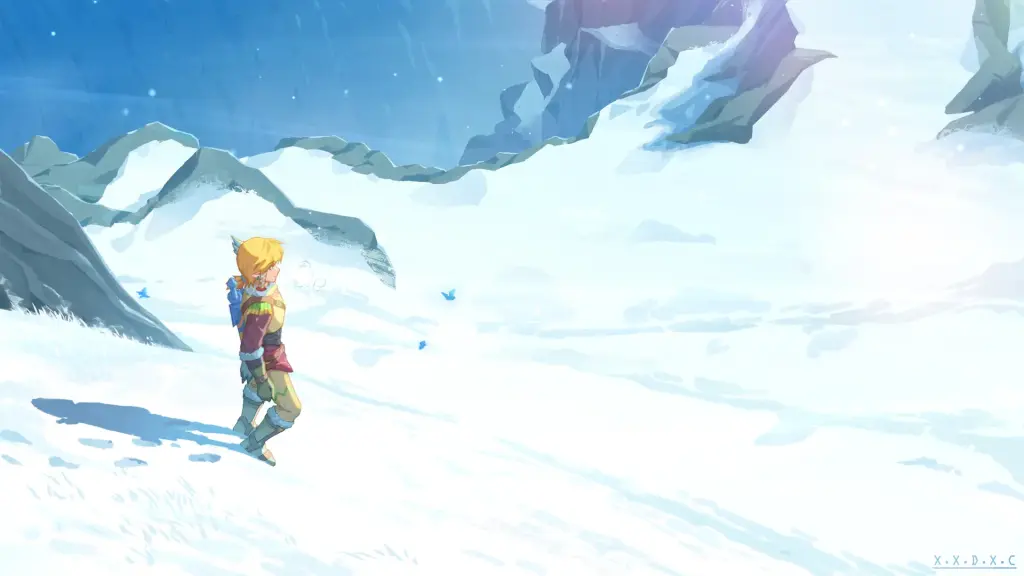 Live wallpaper Link Mountain (The Legend of Zelda) download on VSThemes.org