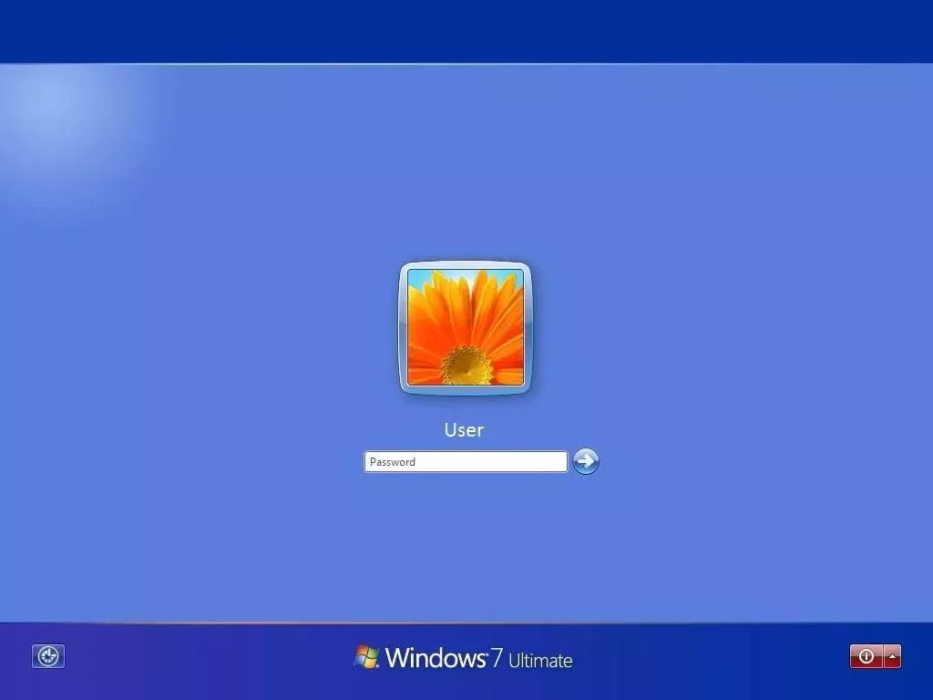 Login screen Windows XP Style for Windows download on VSThemes.org