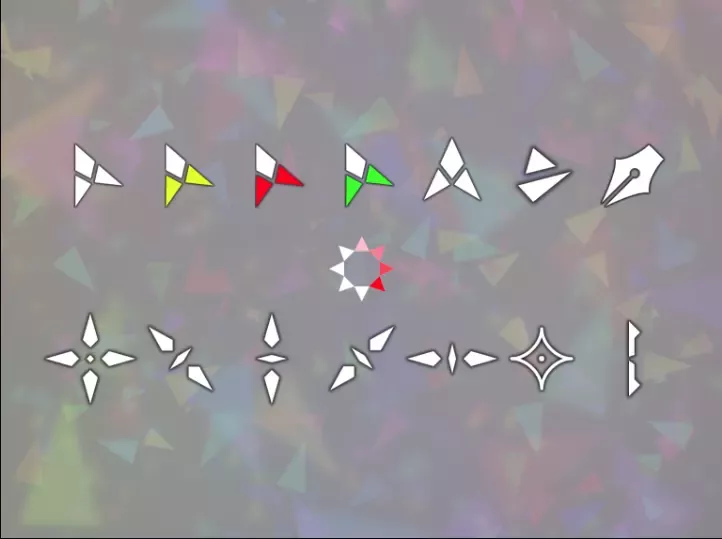 Cursors White triangles on Windows download on VSThemes.org