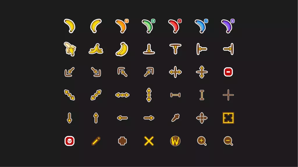 Курсоры Банан для Windows скачать на VSThemes.org