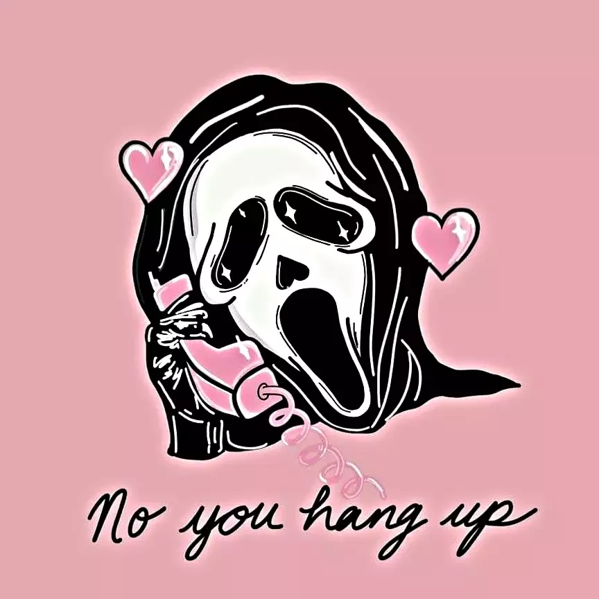 Live wallpaper Cute Ghostface (Scream) download on VSThemes.org