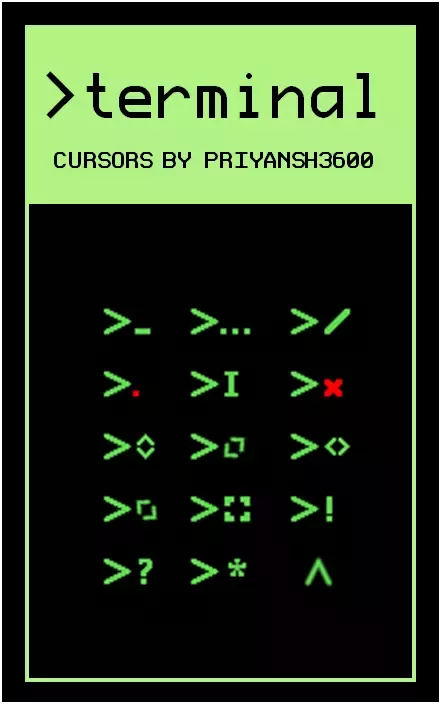 Cursors Terminal on Windows download on VSThemes.org