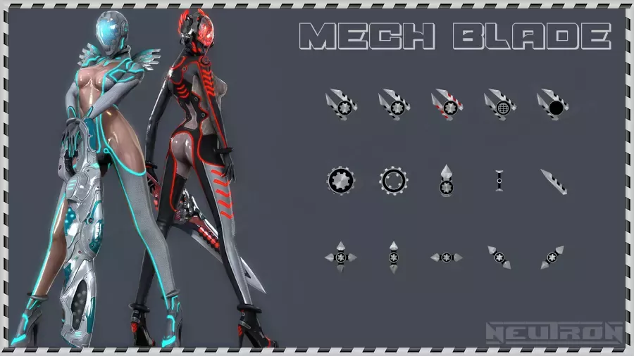 Cursors Mechanical blade on Windows download on VSThemes.org