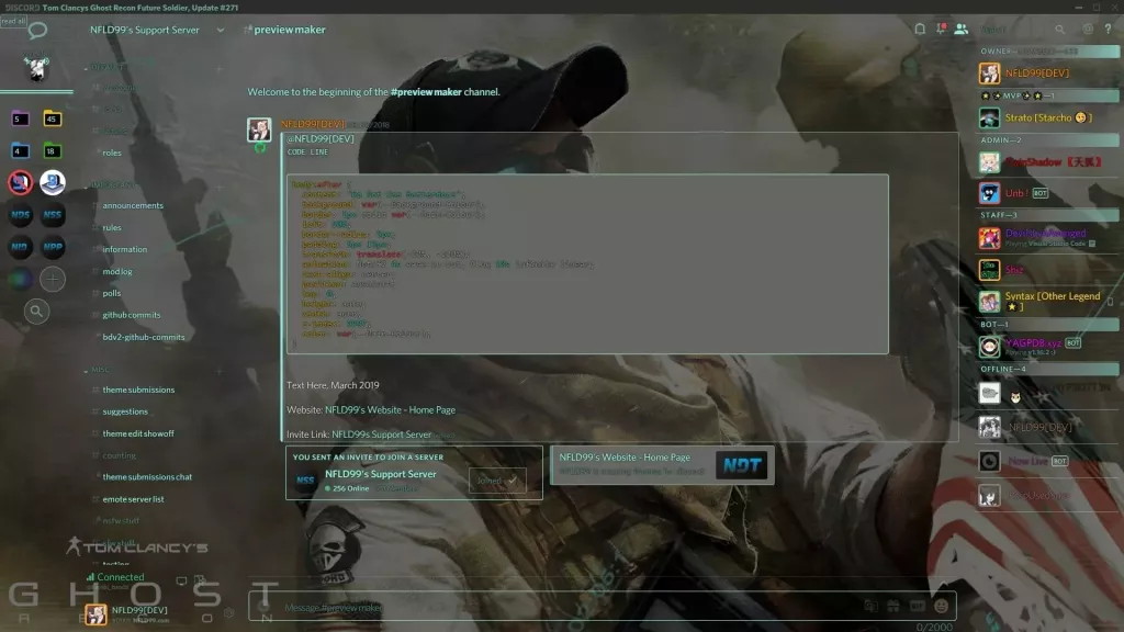 Theme Tom Clancys Ghost Recon Future Soldier for Discord download on ...