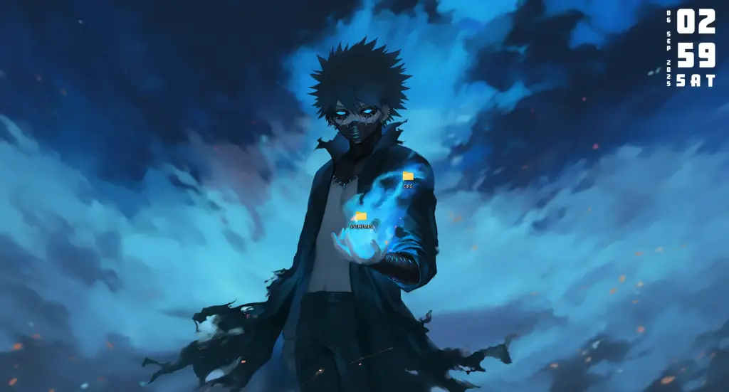 Live wallpaper Todoroki Touya - My Hero Academia download on VSThemes.org