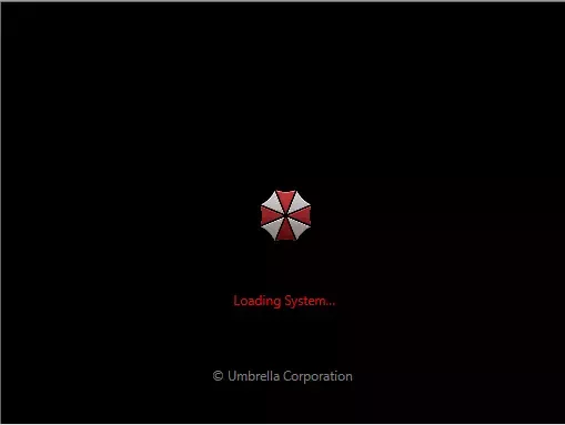 Boot screen Umbrella Corporation for Windows download on VSThemes.org