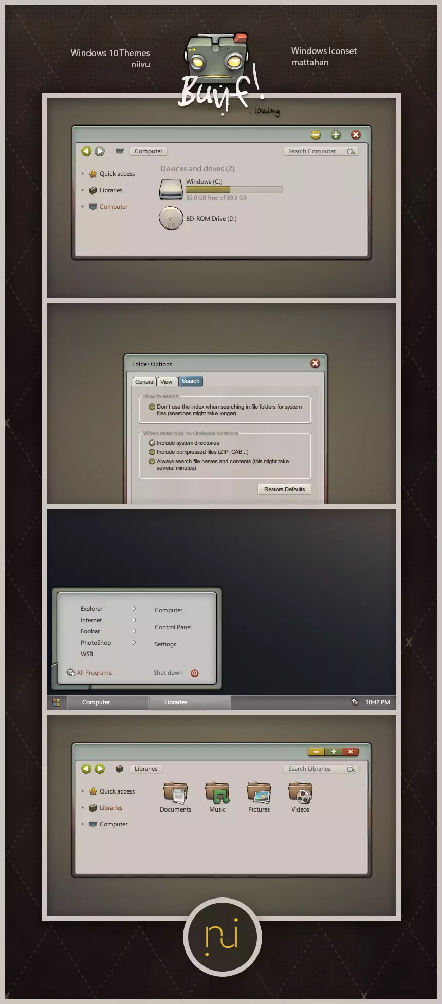 Theme Buff for Windows 10 download on VSThemes.org