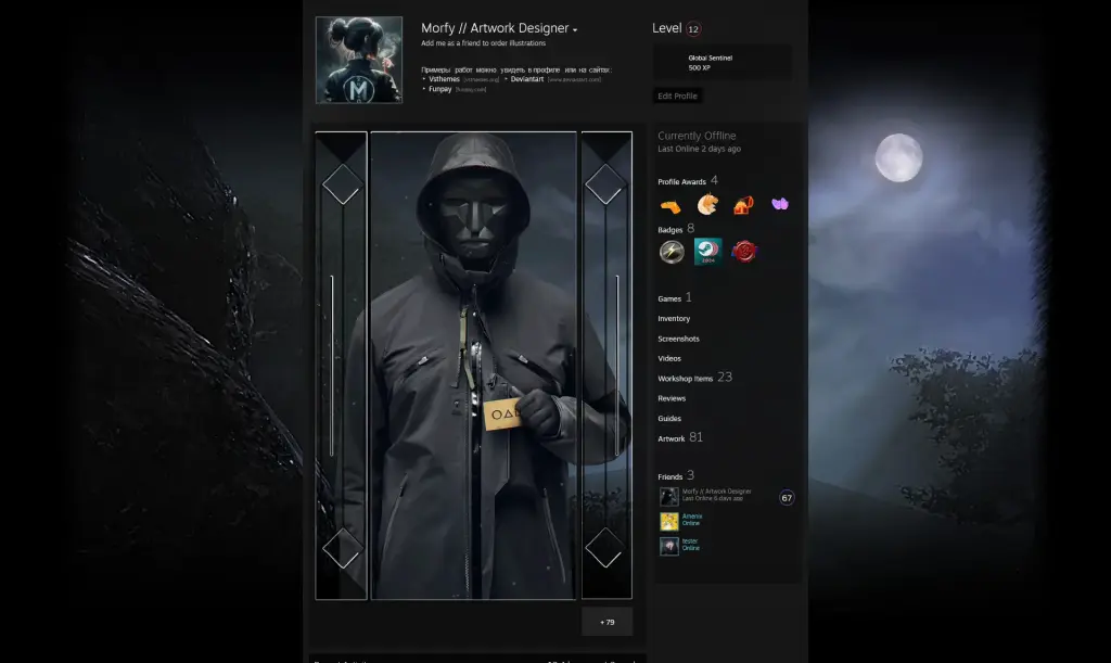 Steam Artwork Squid Game Frontman download on VSThemes.org