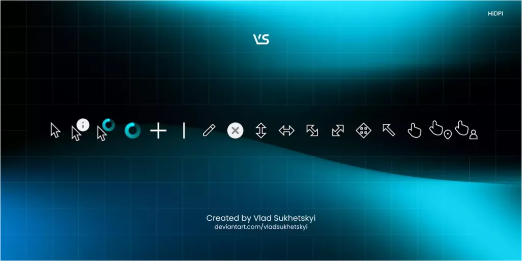 Cursors Version 18.0 on Windows download on VSThemes.org