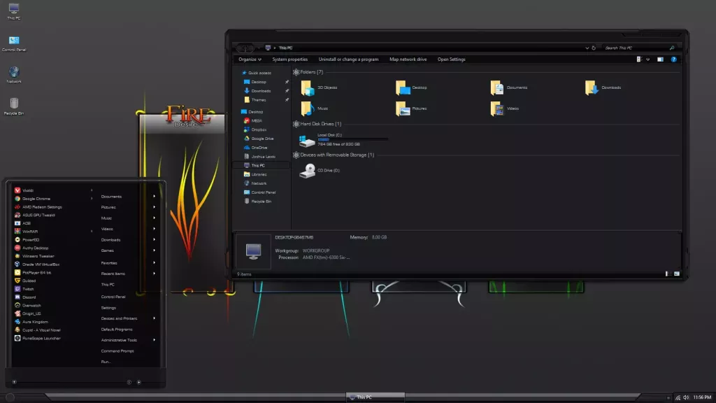 Theme Information X, alternative style for Windows 10 download on ...