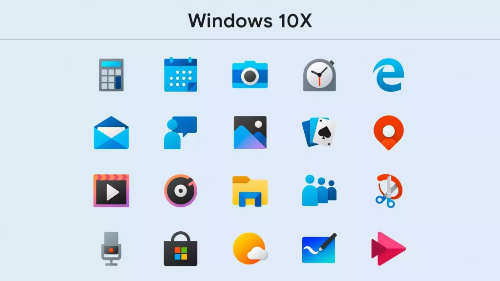 Icons Multi-color Windows 10X download on VSThemes.org