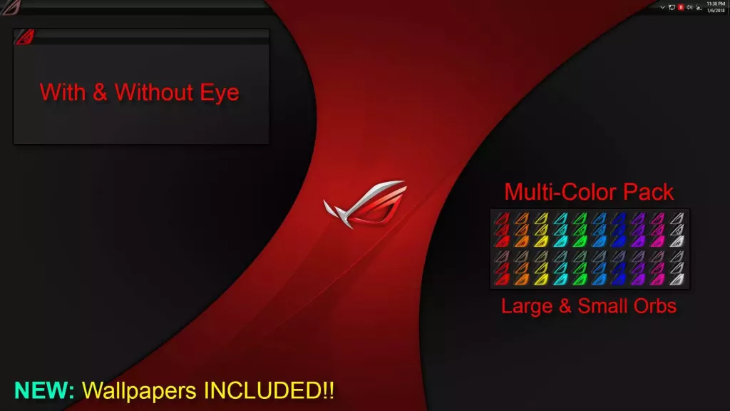 Start orb Multi-colored logo of the Asus Horn for Windows download on ...