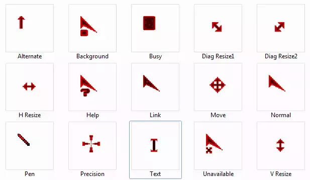 Cursors Red fin on Windows download on VSThemes.org