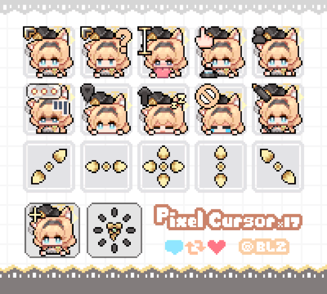 Курсоры Мари Иоти Айдол (Синий архив) для Windows скачать на VSThemes.org