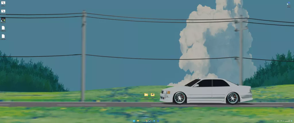 Live wallpaper Toyota Chaser Ghibli Style (4K) download on VSThemes.org
