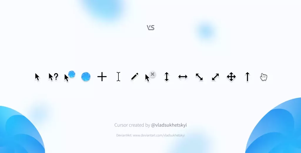 Cursors VS, Aqua version on Windows download on VSThemes.org