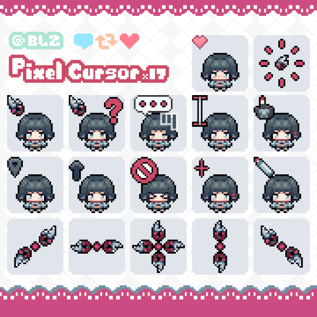 Cursors Jane Chibi (ZZZ) on Windows download on VSThemes.org