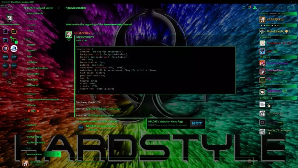 Theme HardStyle for Discord download on VSThemes.org