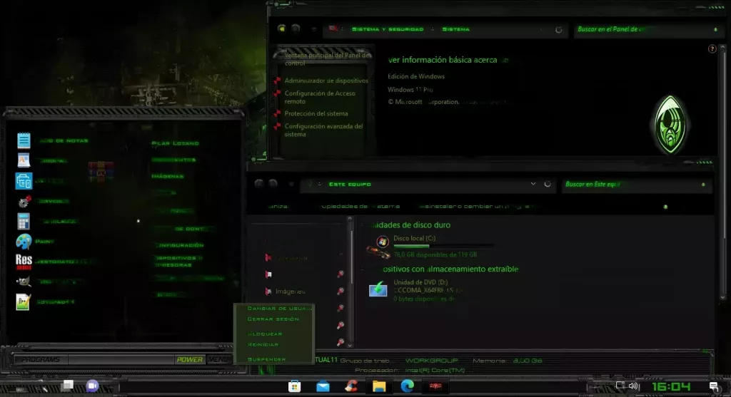 Theme Borg v.21H2 - 23H2++ for Windows 11 download on VSThemes.org