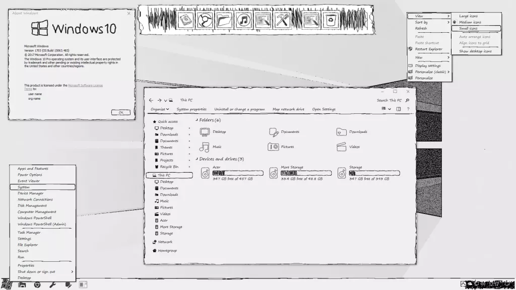 Icons Hand - drawn for 7tsp download on VSThemes.org