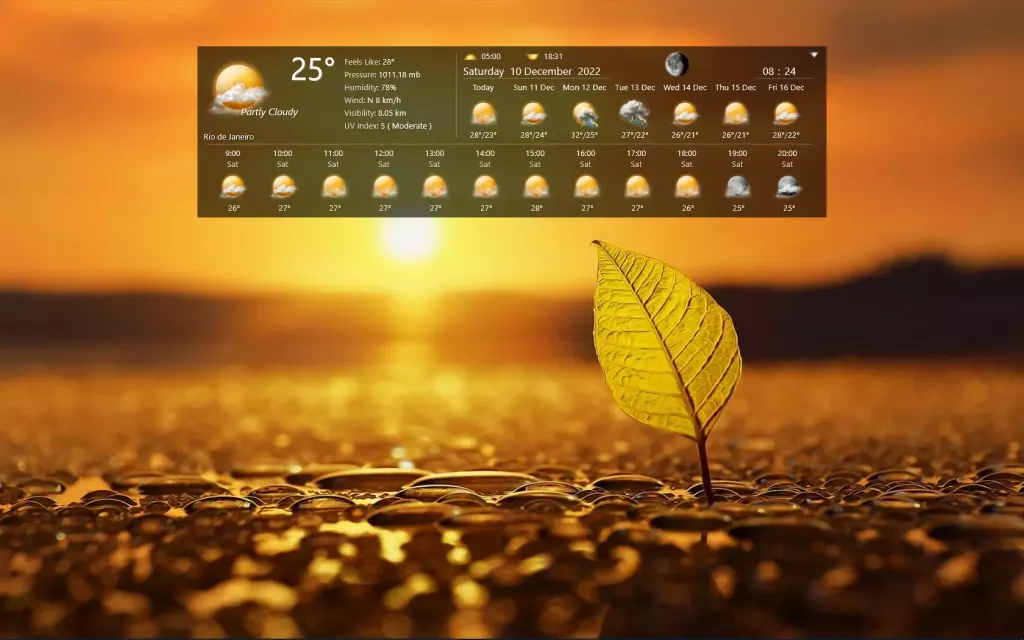 Skin Weather Station HD for Rainmeter download on VSThemes.org
