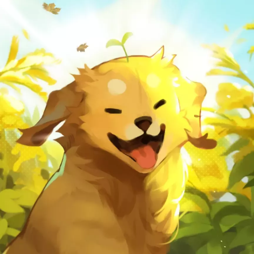 Live wallpaper Cute sunny dog download on VSThemes.org