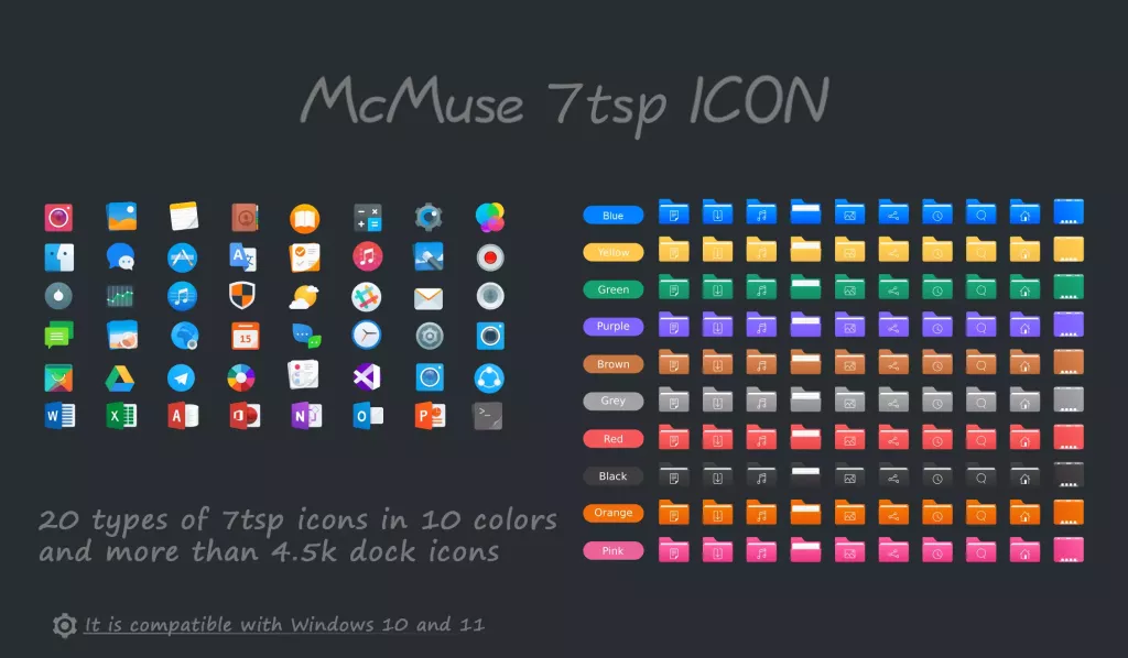 Icons McMuse for 7tsp download on VSThemes.org