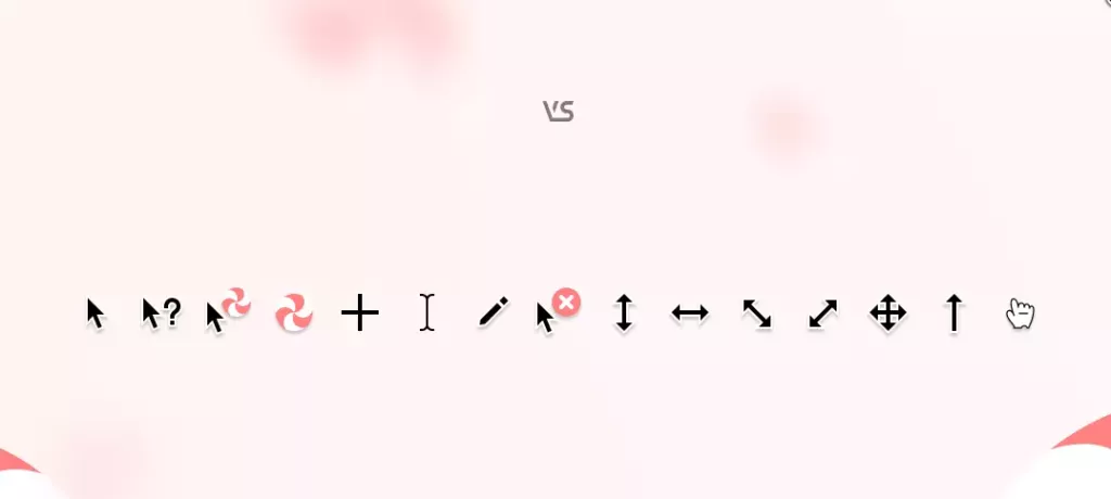 Cursors VS, candy version on Windows download on VSThemes.org