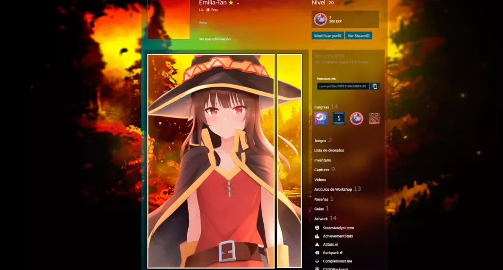 Steam Artwork Megumin from the anime Konosuba download on VSThemes.org