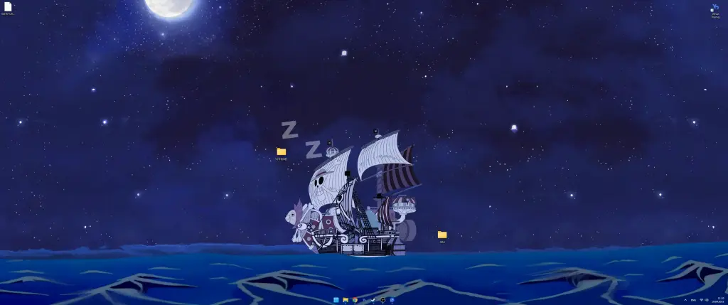 Live wallpaper Night ship One Piece download on VSThemes.org