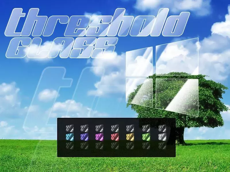 Start orb Windows Glass Flag, 7 colors for Windows download on VSThemes.org