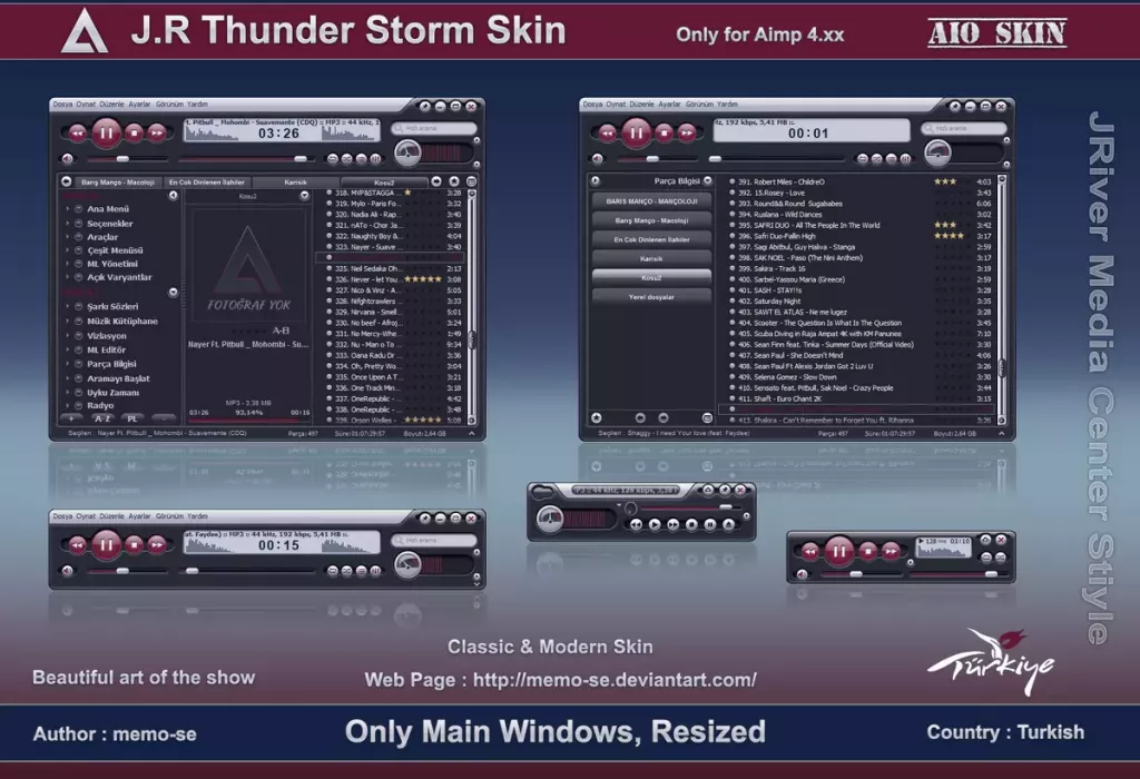 Skin Thunderstorm for AIMP download on VSThemes.org