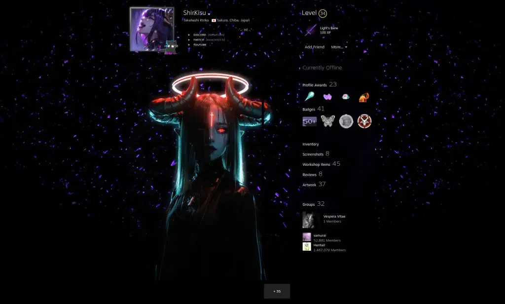 Steam Artwork Angel or demon download on VSThemes.org