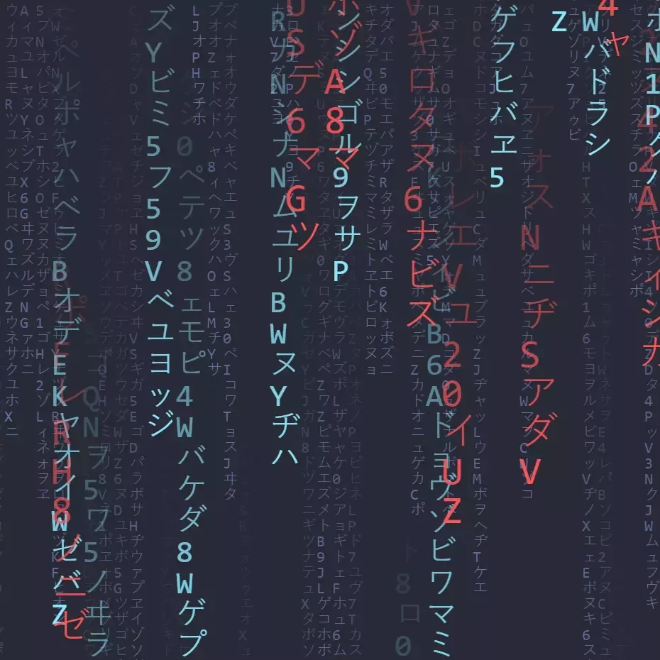 Live wallpaper Layered Matrix Digital Rain download on VSThemes.org