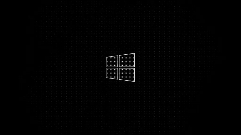 Live wallpaper White Windows logo (glitch) download on VSThemes.org