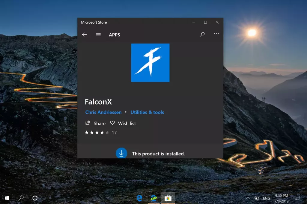 FalconX - shifting icons on the taskbar download on VSThemes.org