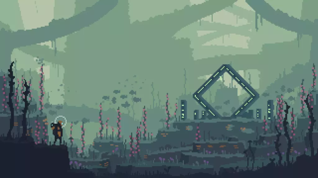 Живые обои Pixel Art Subnatica 4k скачать на VSThemes.org
