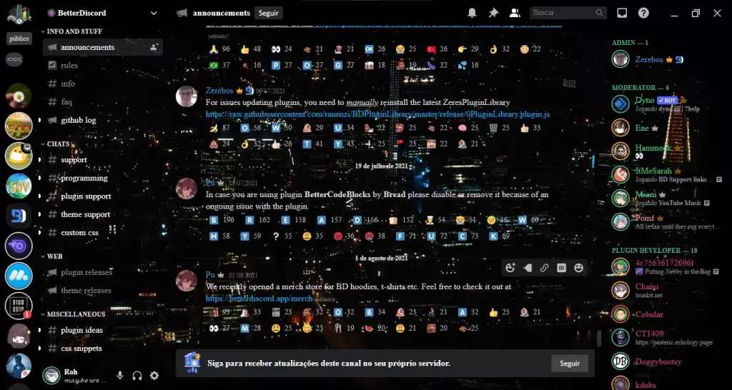 Theme City (night) for Discord download on VSThemes.org