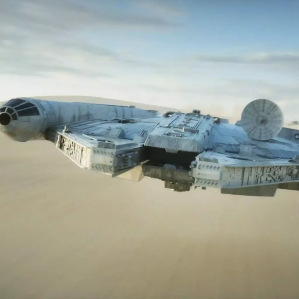 Живые обои Star Wars Millenium Falcon 360 seemless loop скачать на ...