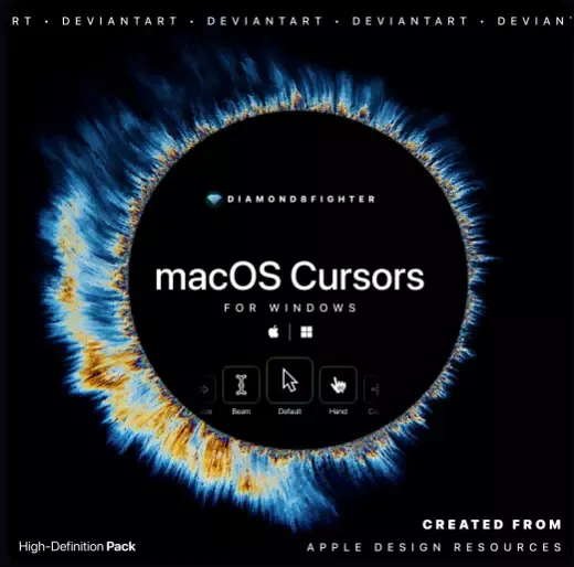 Cursors Mac OS by Diamond8Fighter, black version on Windows download on ...