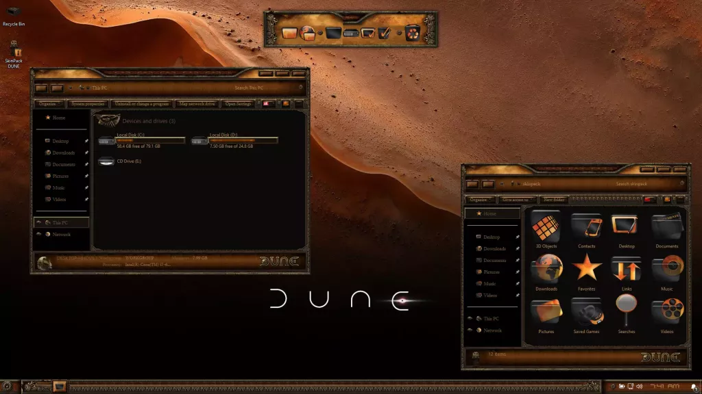 Тема Дюна для Windows 11 скачать на VSThemes.org