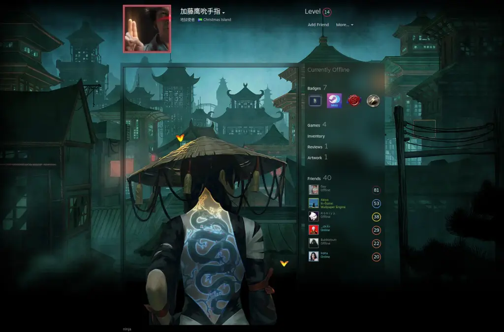 Ninja Featured Showcase Steam download on VSThemes.org