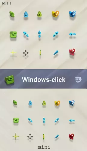 Cursors Click in green on Windows download on VSThemes.org