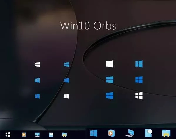 Start orb Windows 10 Blue Flag for Windows download on VSThemes.org