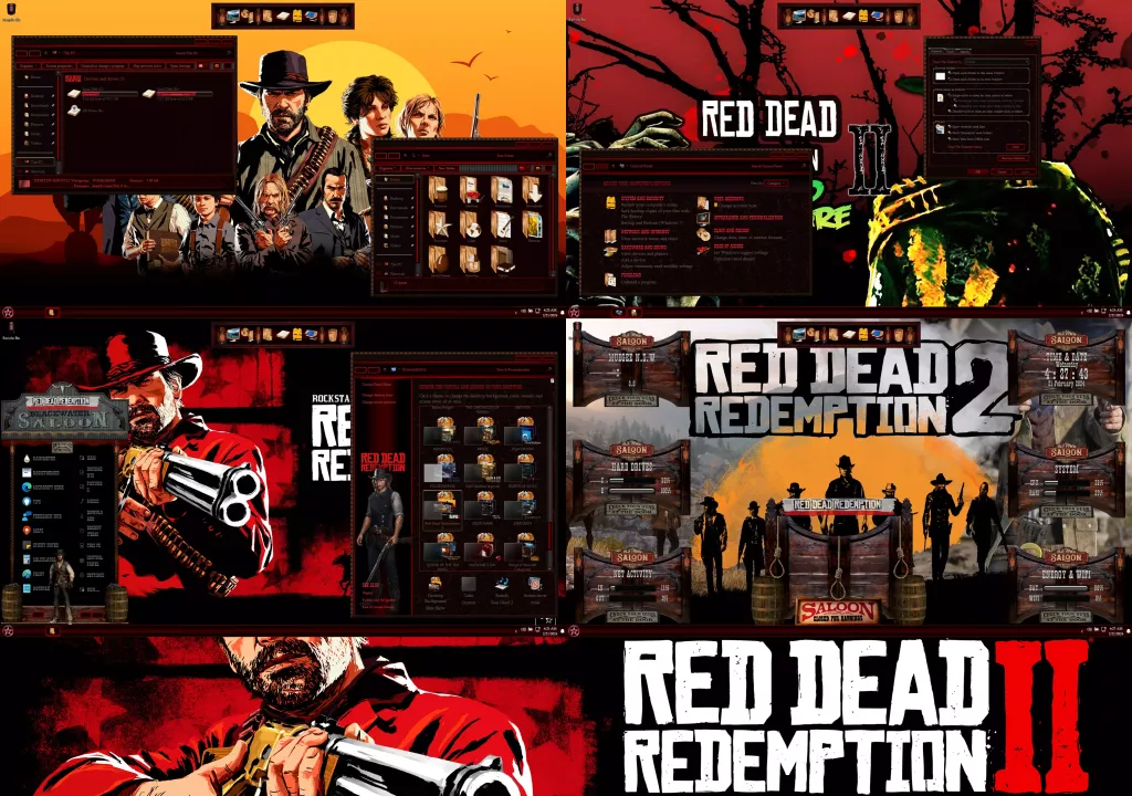 Theme Red Dead 2 for Windows 11 download on VSThemes.org