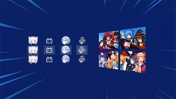 Start orb Anime, 5 variants for Windows download on VSThemes.org