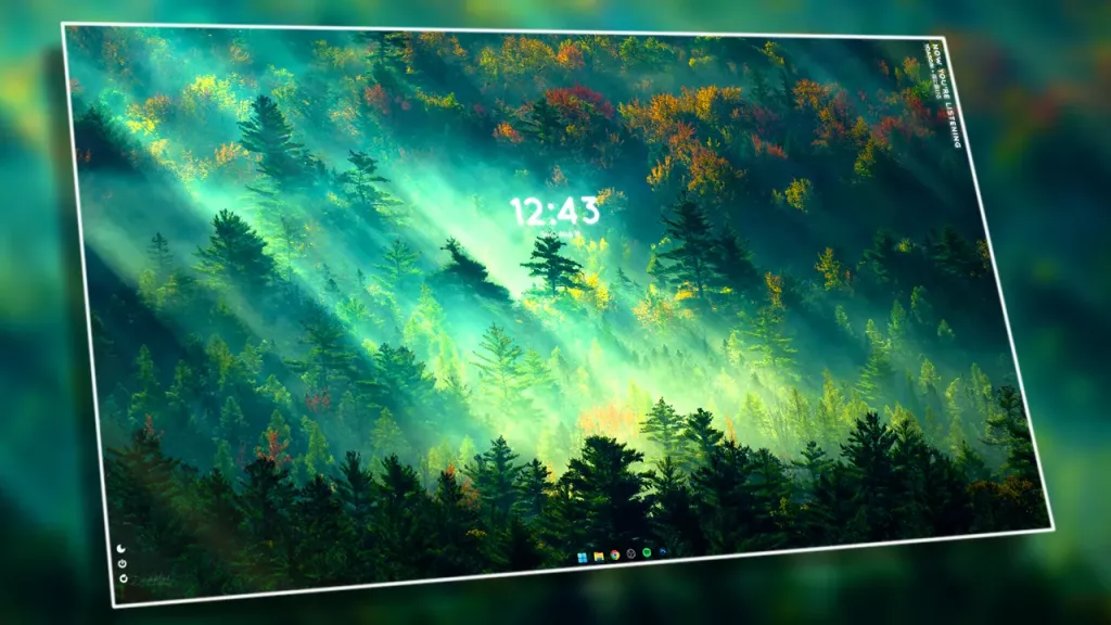 Skin Green Forest for Rainmeter download on VSThemes.org