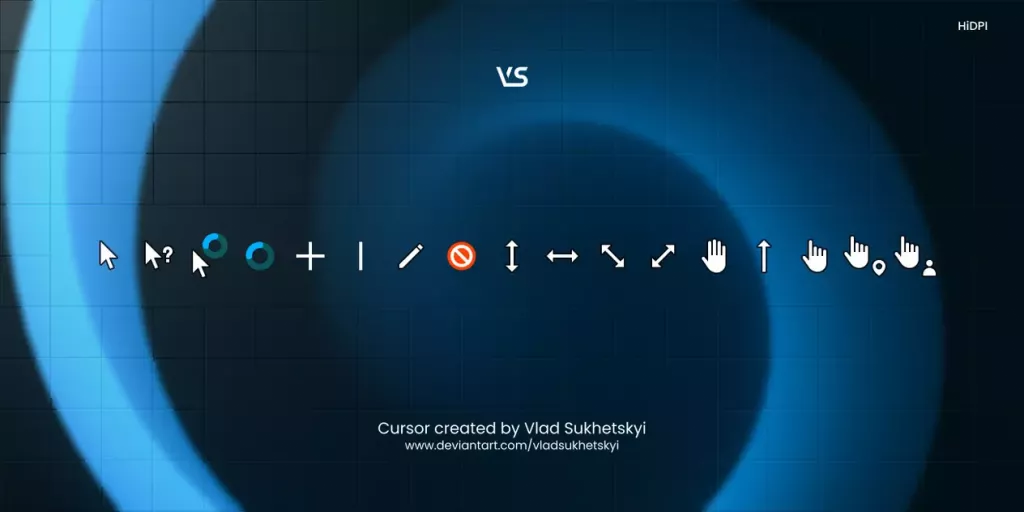 Cursors Version 15.0 on Windows download on VSThemes.org