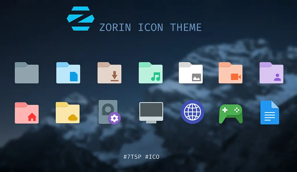 Icons Zorin for 7tsp download on VSThemes.org